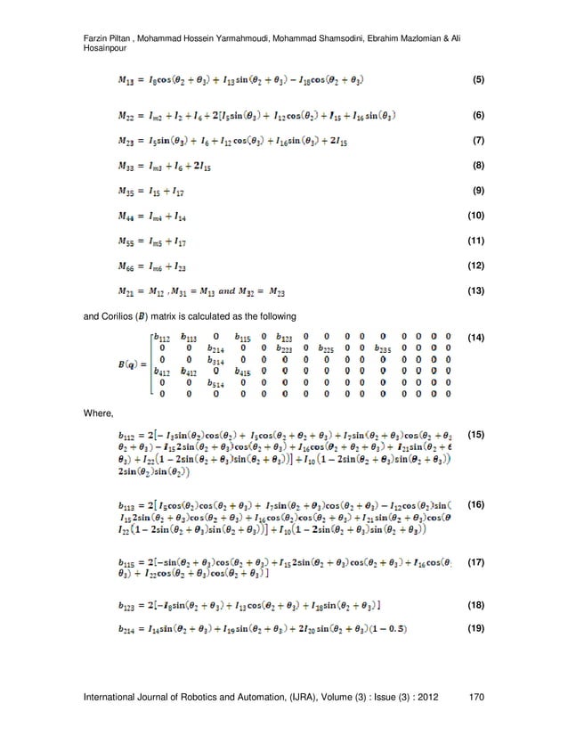 PUMA-560 Robot Manipulator Position Computed Torque Control Methods Using MATLAB/SIMULINK and ...