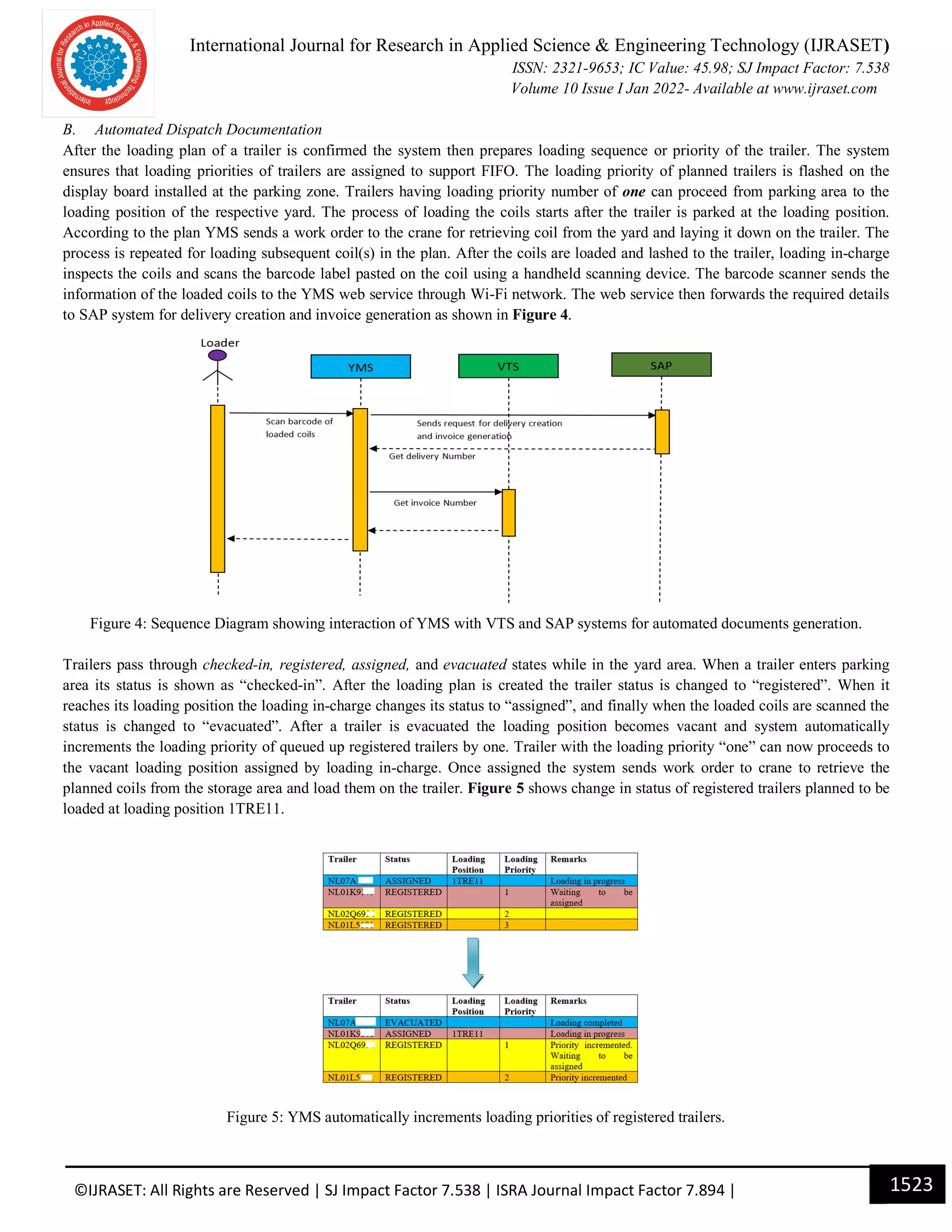 Yard Management System for Efficient Trailer Dispatches | PDF
