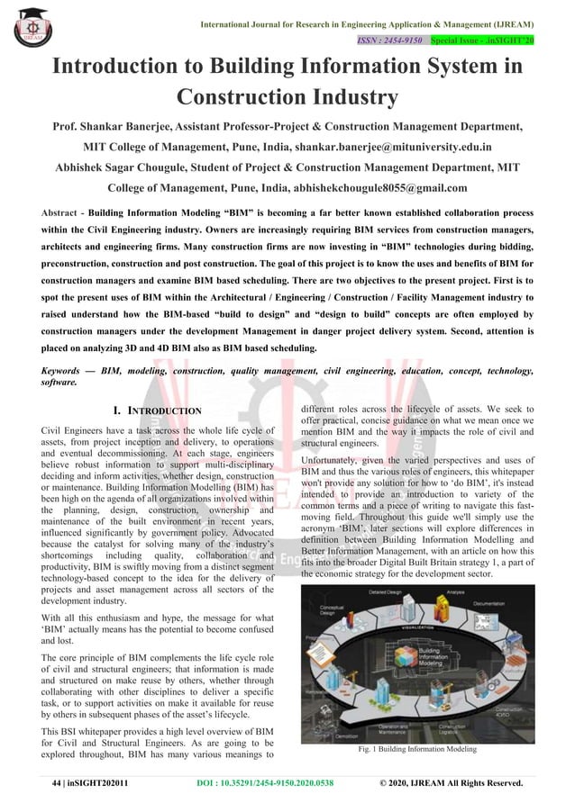 Building Information Modeling (BIM) Research Paper | PDF | Desktop Publishing | Computer ...