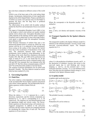 IJREI- Numerical Investigation of Fluid Flow and Aerodynamic performance on a 2D NACA-4412 ...