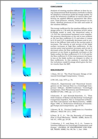 COMPUTATIONAL ANALYSIS OF FLUID FLOW THROUGH ROTATING VANELESS DIFFUSER | PDF | Home Appliances ...