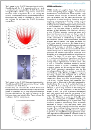 CPREDICTION OF INVERSE KINEMATICS SOLUTION OF A REDUNDANT MANIPULATOR USING ANFIS | PDF