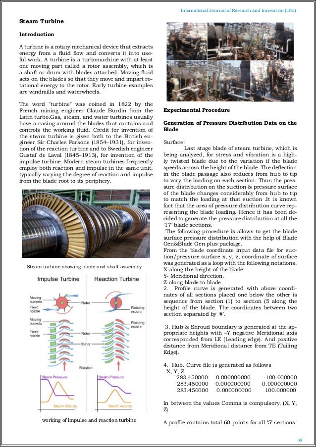 DESIGN AND ANALYSIS OF MULTI- STAGE STEAM TURBINE BLADE AND SHAFT ASS…
