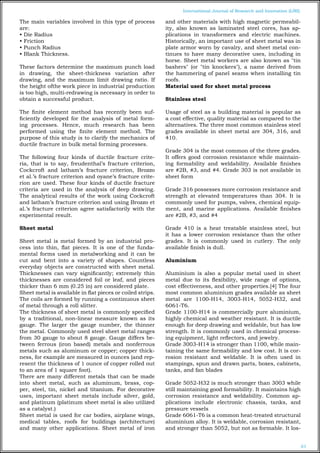 SIMULATION OF DEEP DRAWING DIE FOR OPTIMIZED DIE RADIUS USING FEM ...