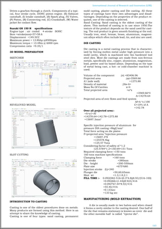 MULTI CAVITY DIE PREPARATION, ANALYSIS AND MANUFACTURING PROCESS OF ...