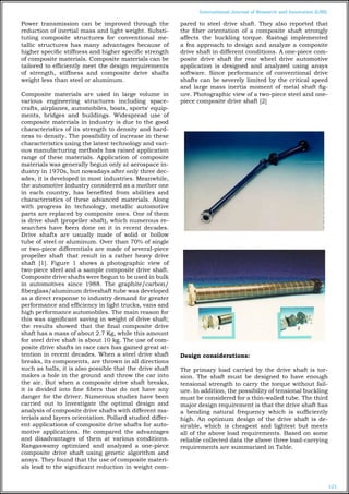 INVESTIGATION OF COMPOSITE TORSION SHAFT USING MATERIAL MATRIX IN FEA | PDF | Radio Control ...