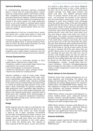 DESIGN OF MOULD TOOL & COOLING CHANNEL OPTIMIZATION OF REMOTE CONTROL ...