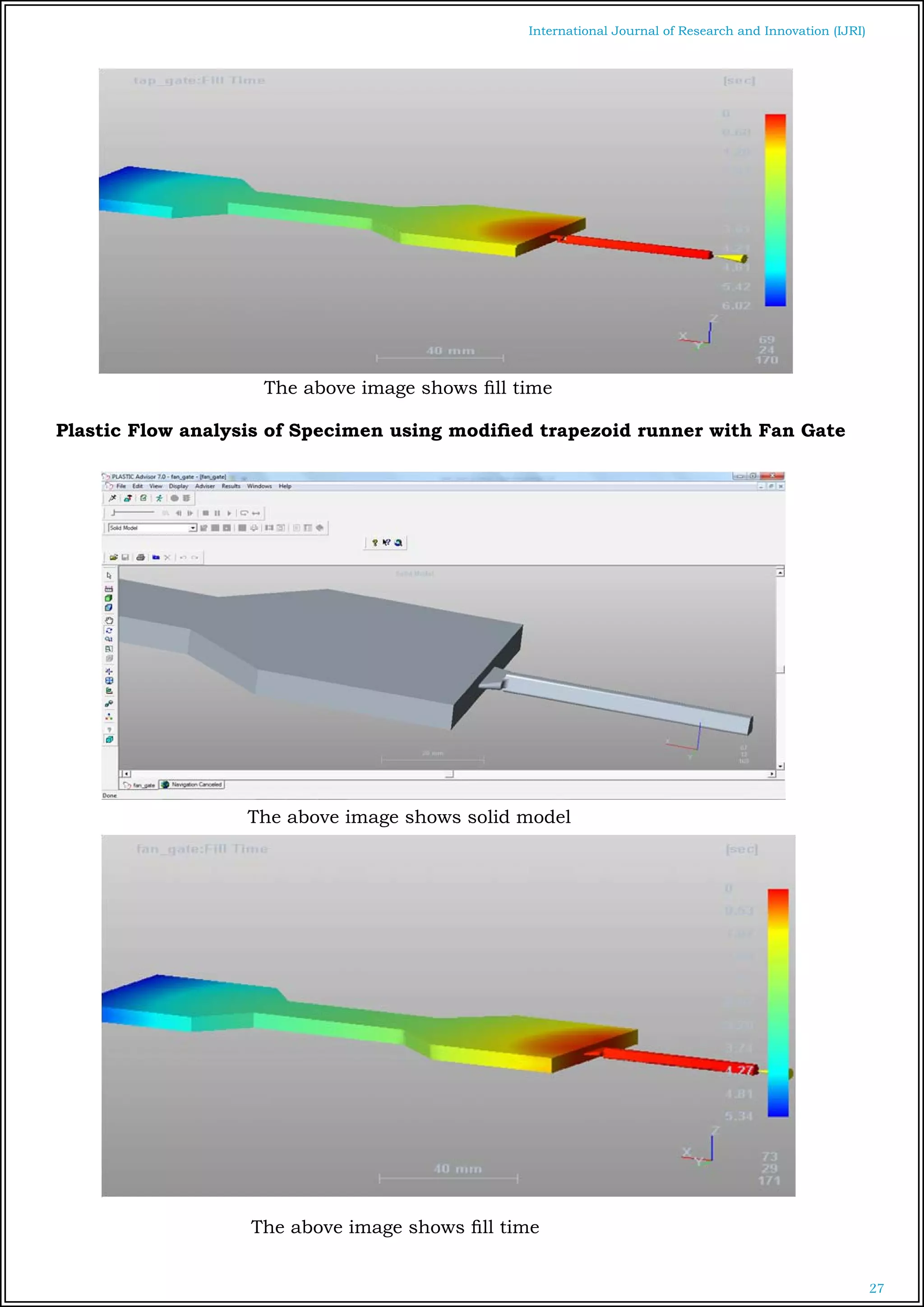 PREDICTIVE ANSLYSIS OF GATE AND RUNNER SYSTEM FOR PLASTIC INJUCTION ...