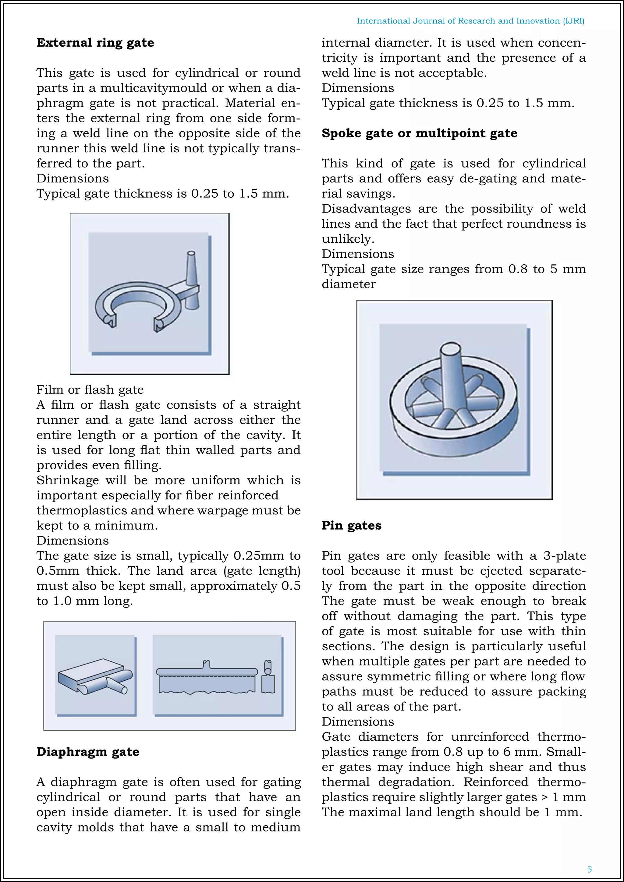 PREDICTIVE ANSLYSIS OF GATE AND RUNNER SYSTEM FOR PLASTIC INJUCTION ...