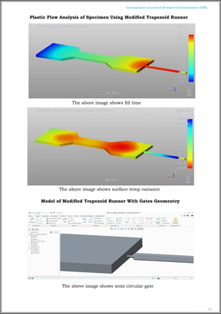 PREDICTIVE ANSLYSIS OF GATE AND RUNNER SYSTEM FOR PLASTIC INJUCTION ...
