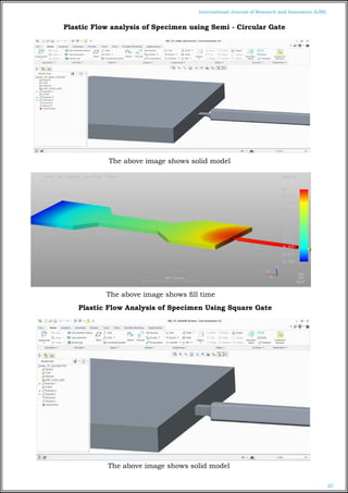 PREDICTIVE ANSLYSIS OF GATE AND RUNNER SYSTEM FOR PLASTIC INJUCTION ...