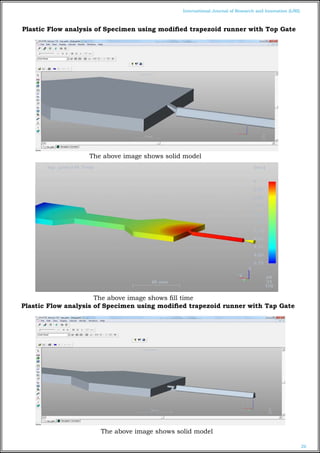 PREDICTIVE ANSLYSIS OF GATE AND RUNNER SYSTEM FOR PLASTIC INJUCTION ...