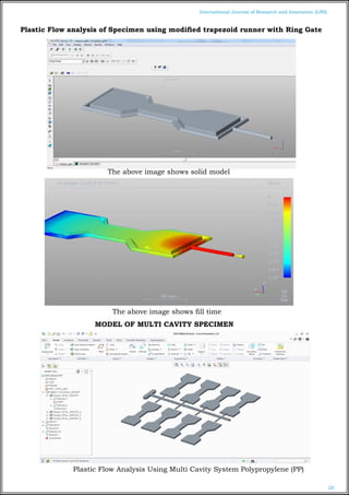 PREDICTIVE ANSLYSIS OF GATE AND RUNNER SYSTEM FOR PLASTIC INJUCTION ...