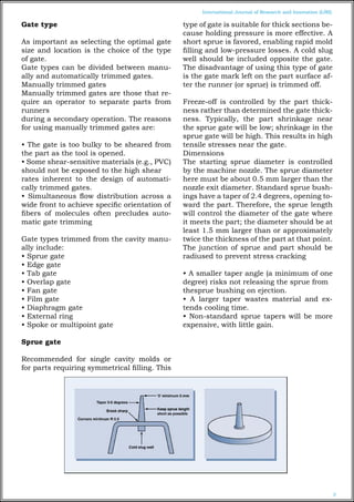 PREDICTIVE ANSLYSIS OF GATE AND RUNNER SYSTEM FOR PLASTIC INJUCTION ...