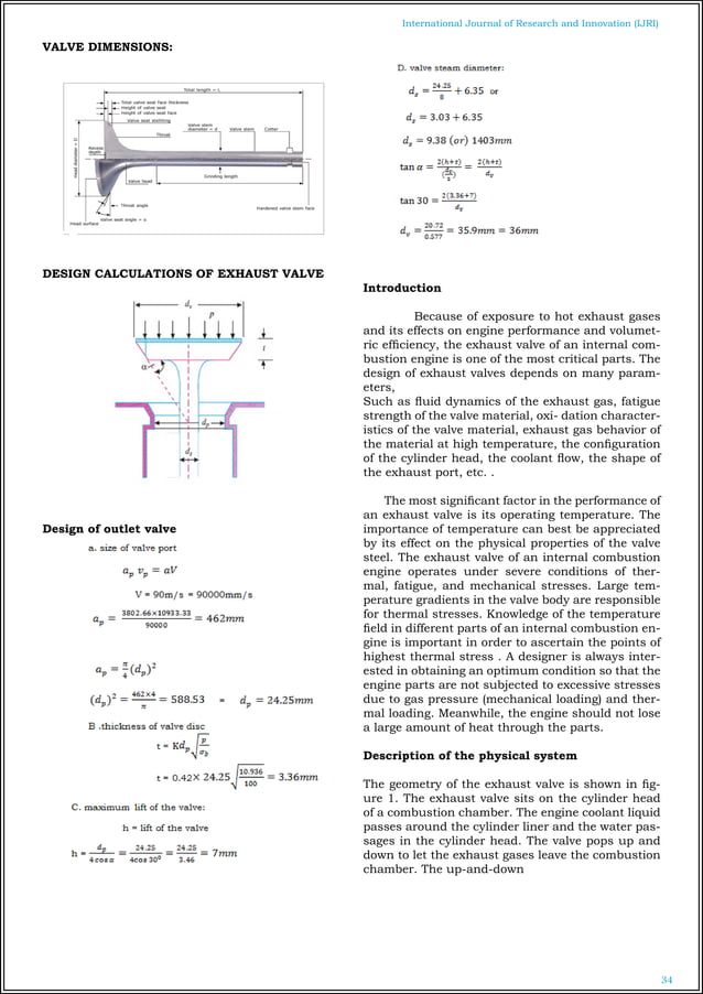 FAILURE ANALYSIS OF IC ENGINE VALVES BY USING FEA | PDF