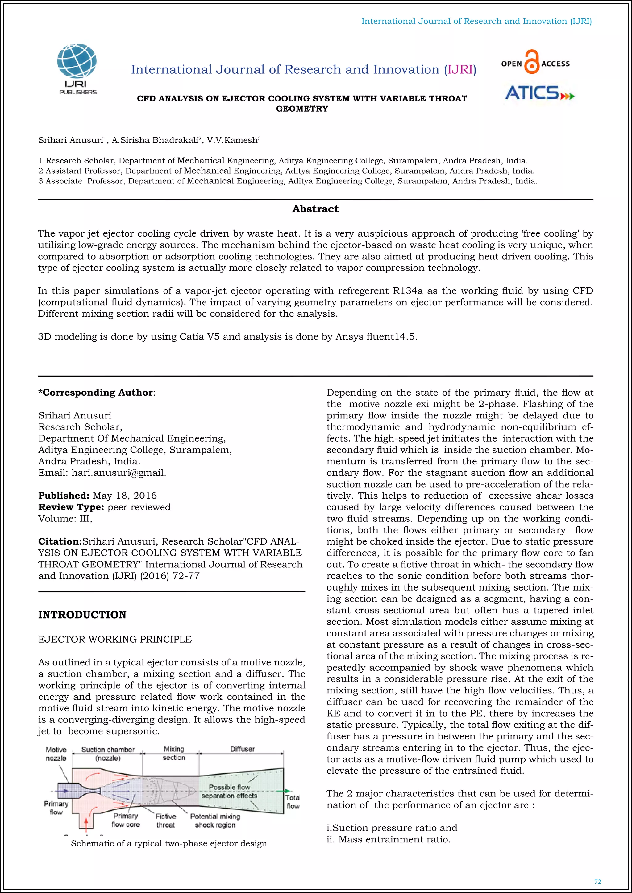Ijri te-03-010 cfd analysis on ejector cooling system with variable ...