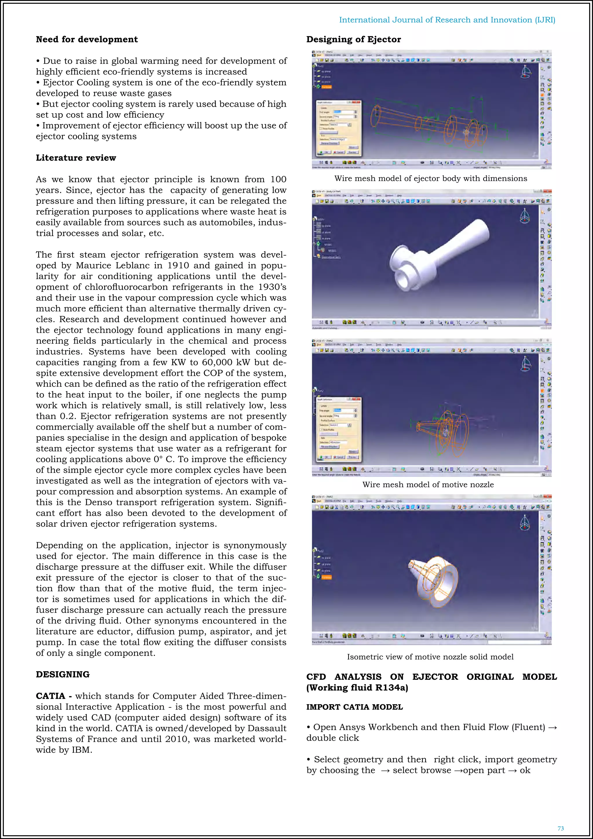 Ijri te-03-010 cfd analysis on ejector cooling system with variable throat geometry | PDF ...