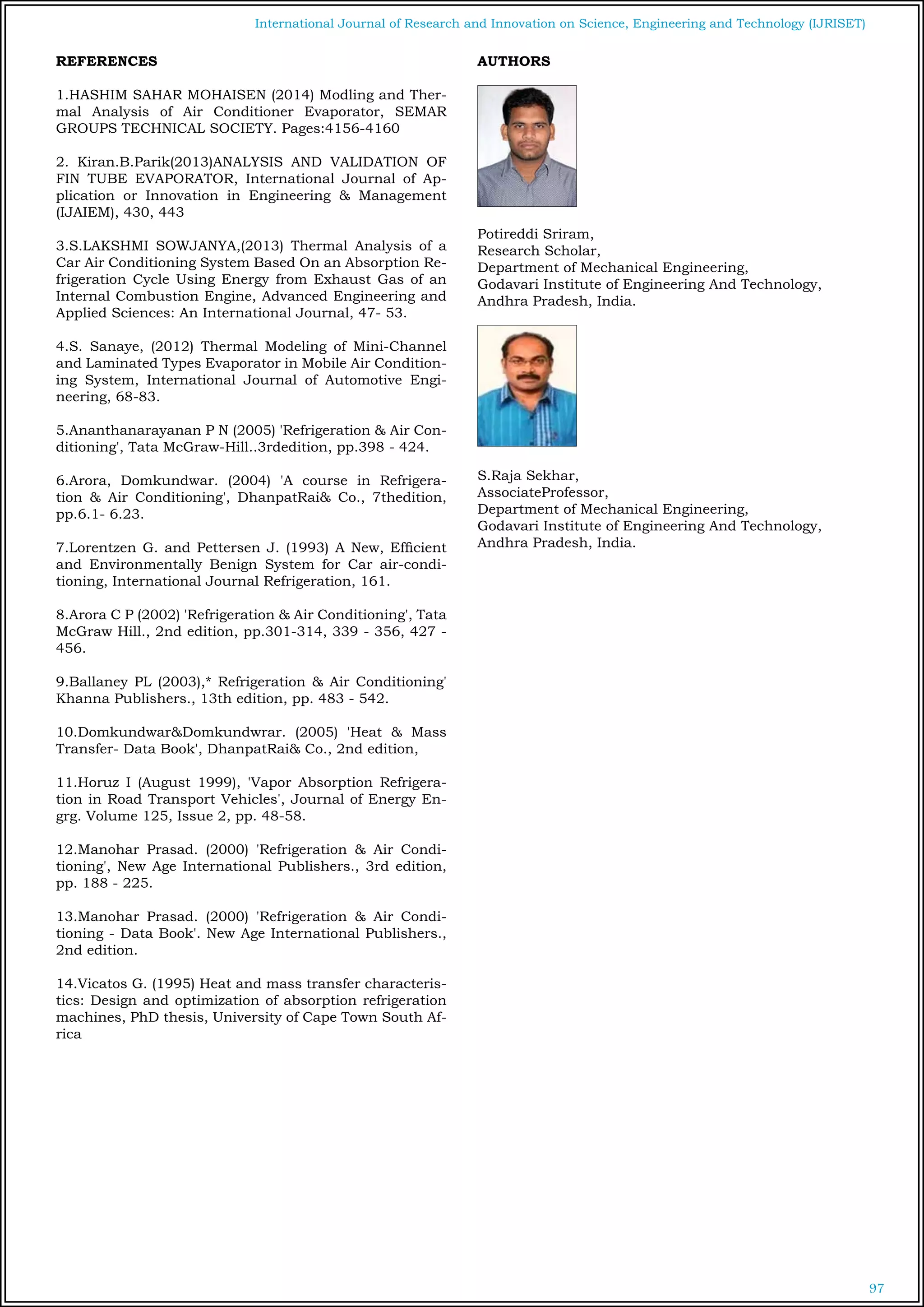 Ijri te-03-013 modeling and thermal analysis of air-conditioner ...