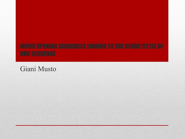 Horror title sequence analysis | PPTX