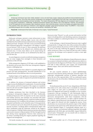 International Journal of Rhinology & Otolaryngology | PDF