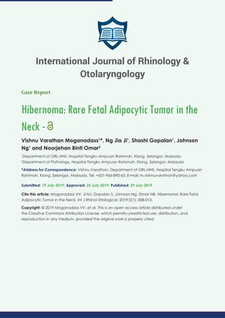 International Journal of Rhinology & Otolaryngology | PDF