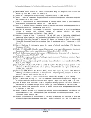 Potential use of Quercus infectoria gall extracts against urinary tract ...