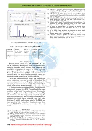 Power Quality Improvement by UPQC based on Voltage Source Converters | PDF