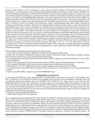 PAN Sharpening of Remotely Sensed Images using Undecimated ...