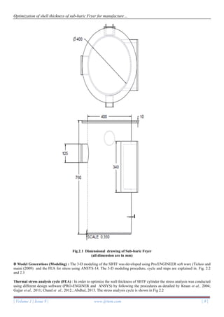 Optimization of shell thickness of sub-baric Fryer for manufacture of ...