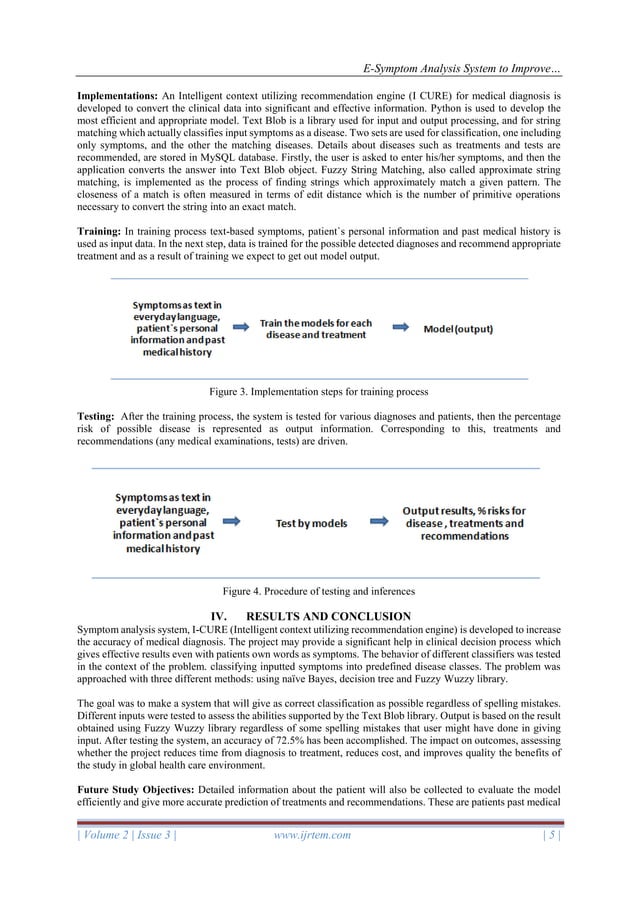 E-Symptom Analysis System to Improve Medical Diagnosis and Treatment ...