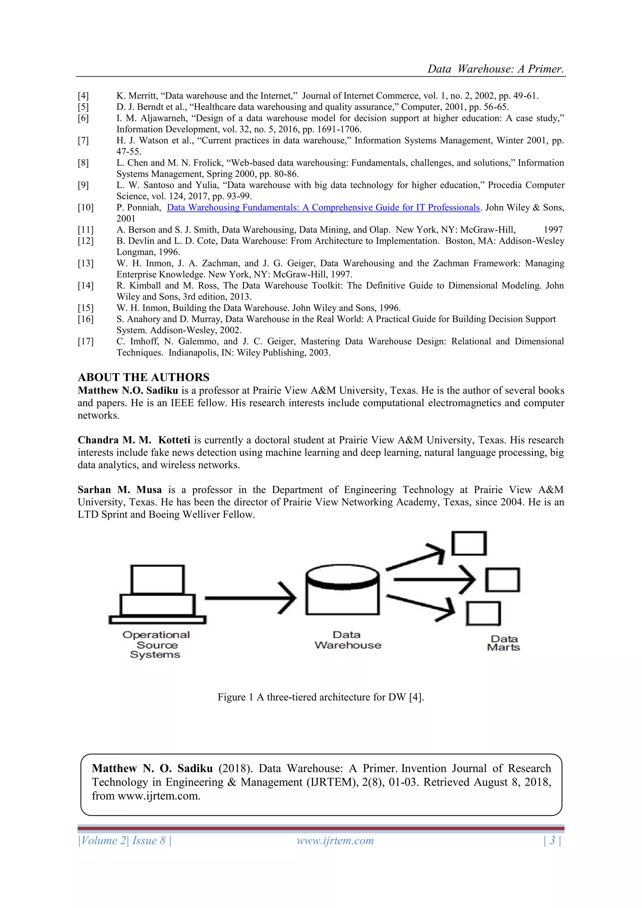 Data Warehouse: A Primer | PDF
