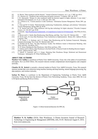 Data Warehouse: A Primer | PDF