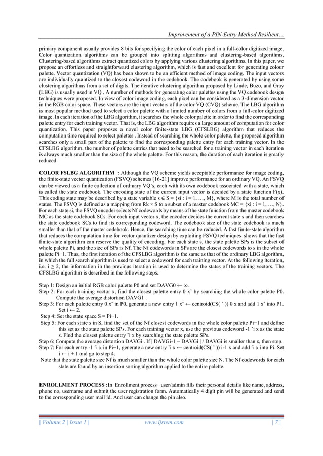 Improvement of a PIN-Entry Method Resilient to ShoulderSurfing and ...