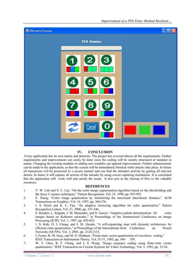 Improvement of a PIN-Entry Method Resilient to ShoulderSurfing and ...