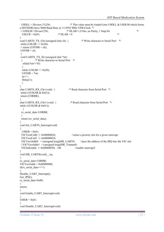 IOT Based Medication System | PDF