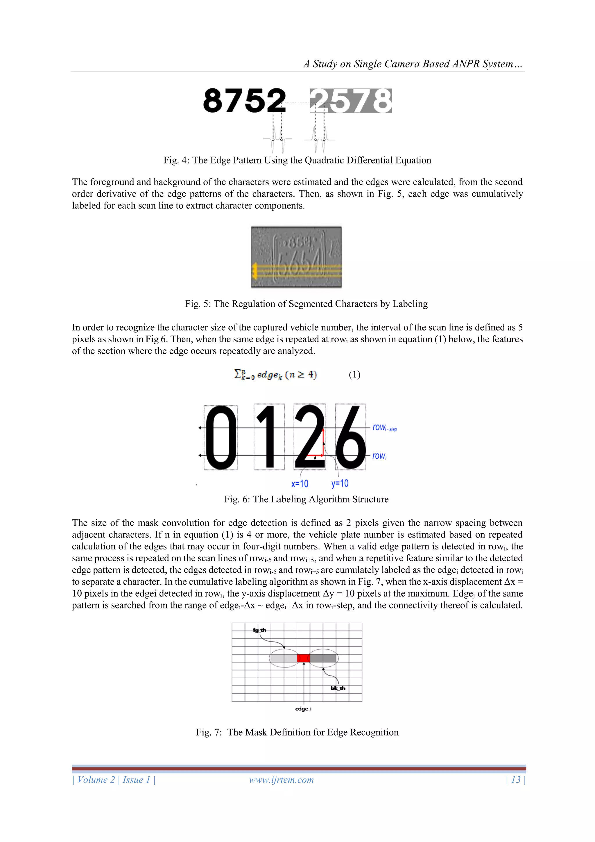 A Study on Single Camera Based ANPR System for Improvement of Vehicle Number Plate Recognition ...