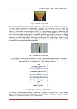 A Study on Single Camera Based ANPR System for Improvement of Vehicle ...