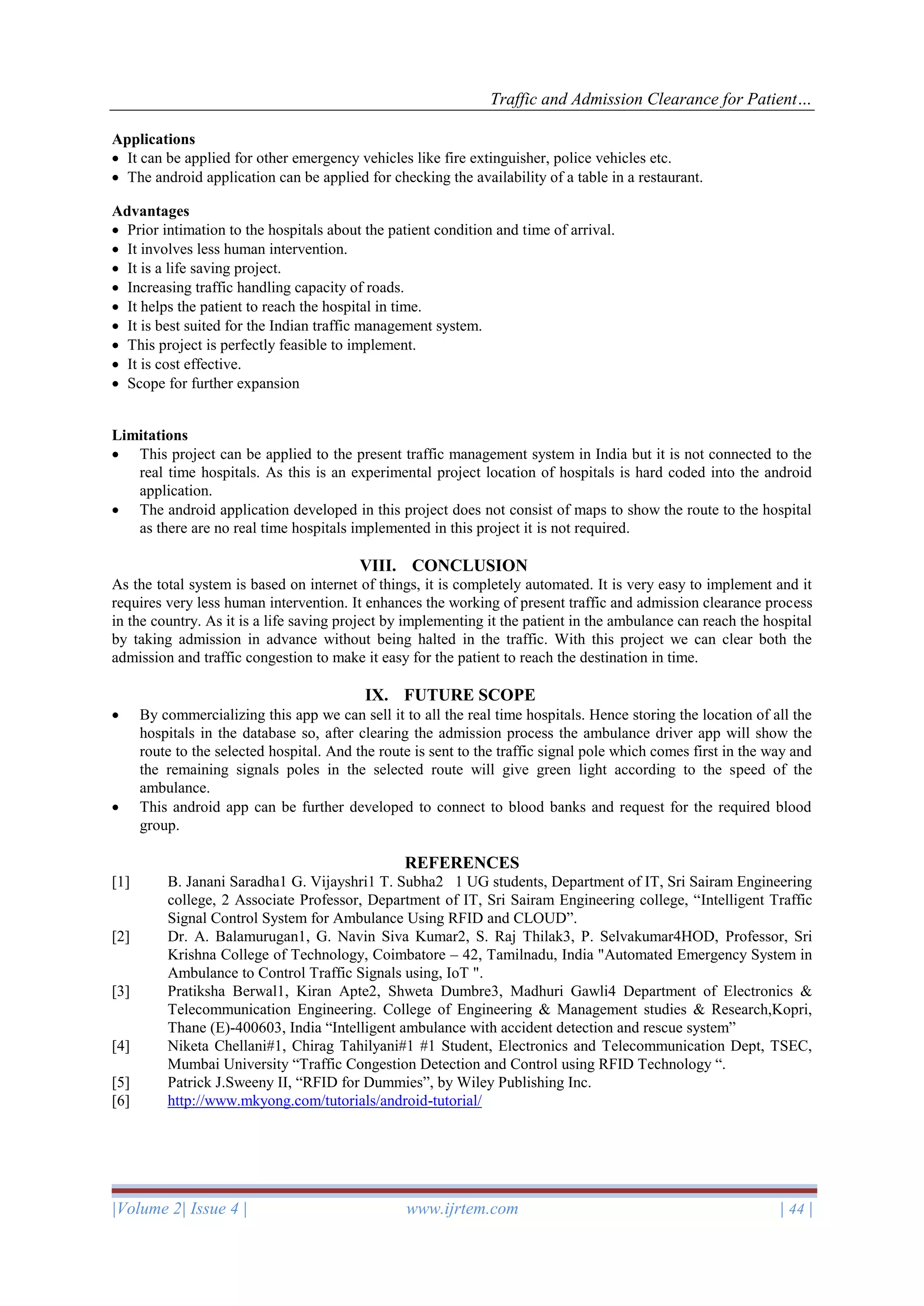 Traffic and Admission Clearance for Patient on Ambulance | PDF