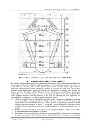 Assessment of Building Failure: The Case of Saint Thomas’s Anglican ...