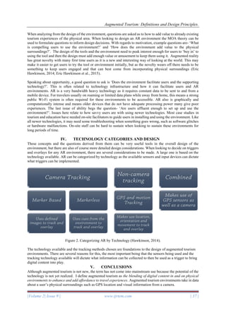 Augmented Tourism: Definitions and Design Principles | PDF