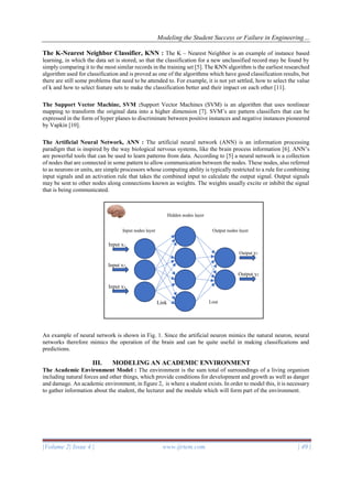 Modeling the Student Success or Failure in Engineering at VUT Using the Date Band Algorithm | PDF