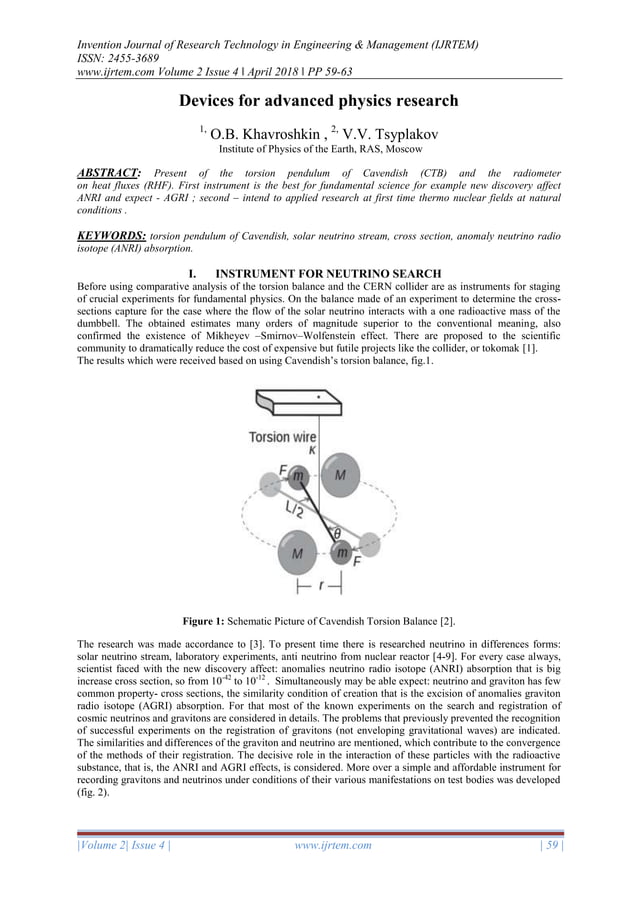 Devices for advanced physics research | PDF