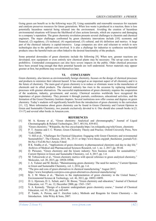 GREEN CHEMISTRY: A PRIMER | PDF