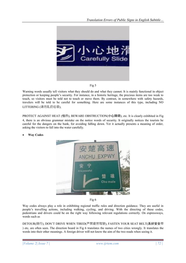 Translation Errors of Public Signs in English Subtitle: Residents’ Poor ...