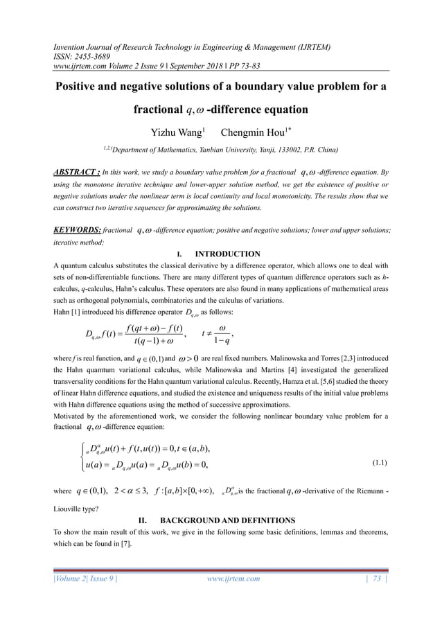 Positive And Negative Solutions Of A Boundary Value Problem For A Fractional Difference