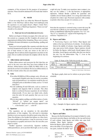 Ijrte paper template | DOC