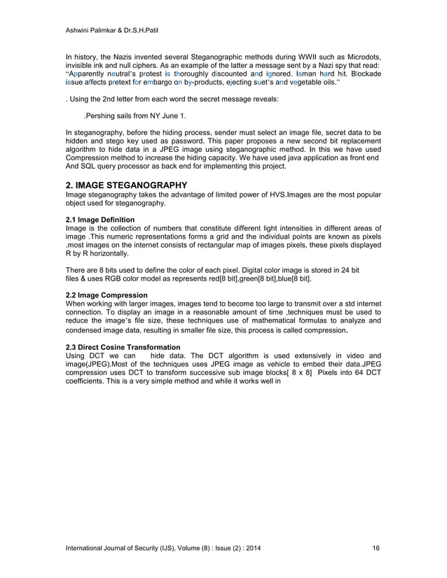 Using SBR Algorithm To Hide The Data Into The JPEG Image | PDF