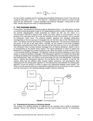 An Indistinguishability Model for Evaluating Diverse Classes of Phishing Attacks and Quantifying ...
