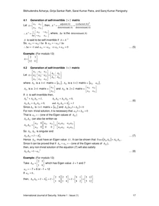 Novel Methods of Generating Self-Invertible Matrix for Hill Cipher ...