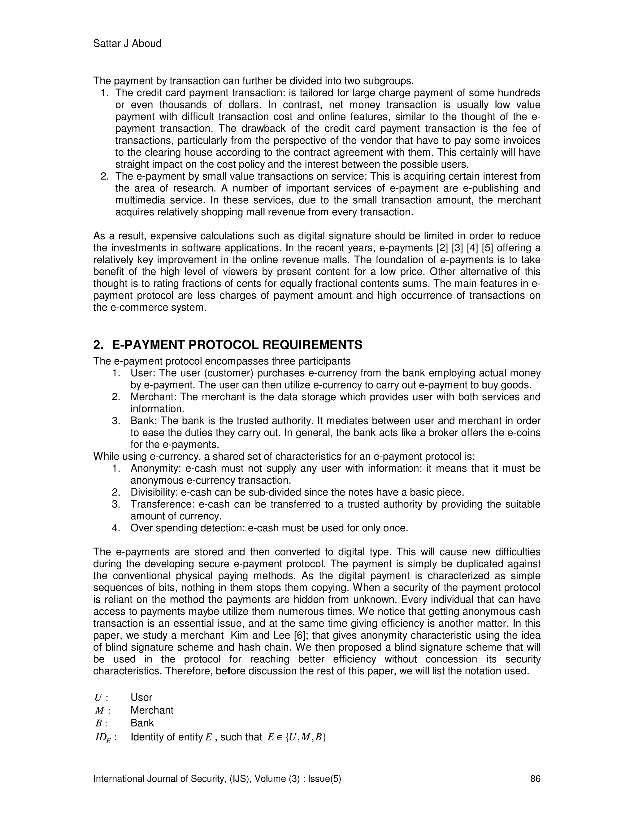 Secure E-payment Protocol | PDF